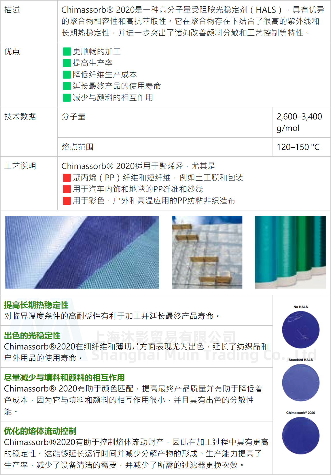 Chimassorb® 2020 高分子量受阻胺光稳定剂 巴斯夫
